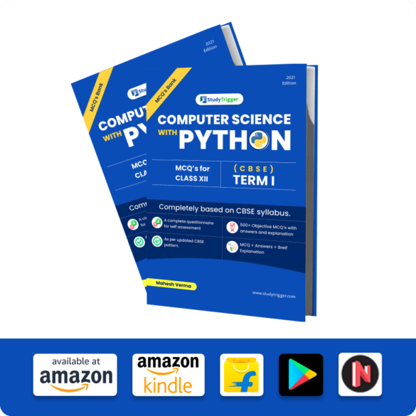Computer Science with PYTHON Class XII MCQ Bank - Study Trigger