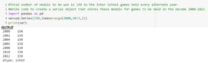 Python Series Practice Questions with Solutions (Part-I Series Creation ...