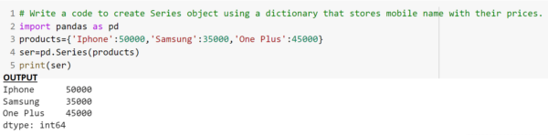 Python Series Practice Questions with Solutions (Part-I Series Creation ...
