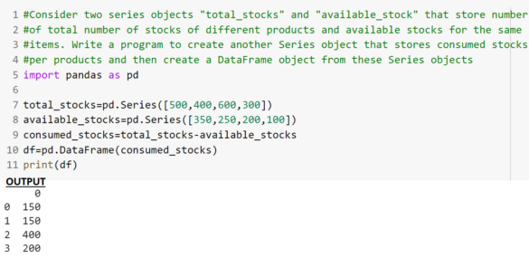 DataFrame Practice Questions with Solutions (Part-I DataFrame Creation ...