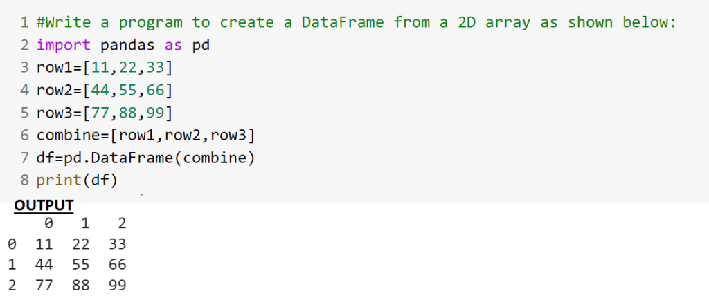 DataFrame Practice Questions with Solutions (Part-I DataFrame Creation) - Study Trigger