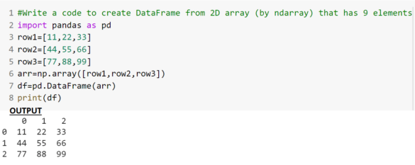 DataFrame Practice Questions with Solutions (Part-I DataFrame Creation ...