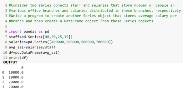 DataFrame Practice Questions with Solutions (Part-I DataFrame Creation ...