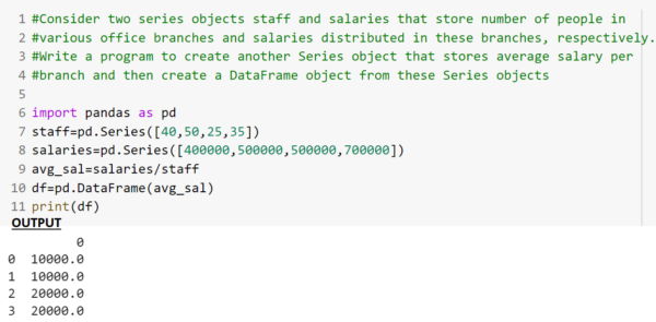 DataFrame Practice Questions with Solutions (Part-I DataFrame Creation ...