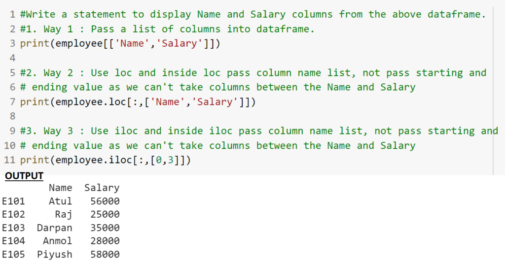 Dataframe Practice Questions With Solutions Part 2 Accessing Dataframe