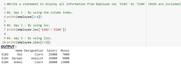 Dataframe Practice Questions With Solutions Part 2 Accessing Dataframe 0395