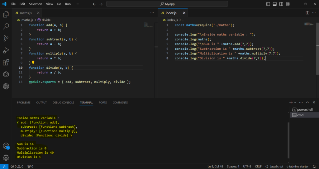 Node.js Custom Modules: How to Create, Export, and Utilize Them - Study Trigger