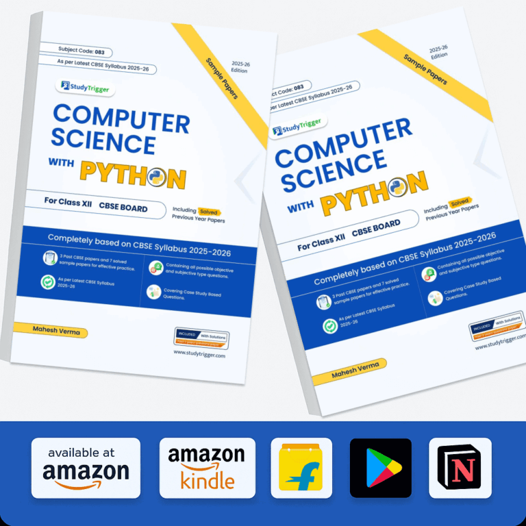 Computer Science with Python Sample Paper 2025 -2026 - Study Trigger