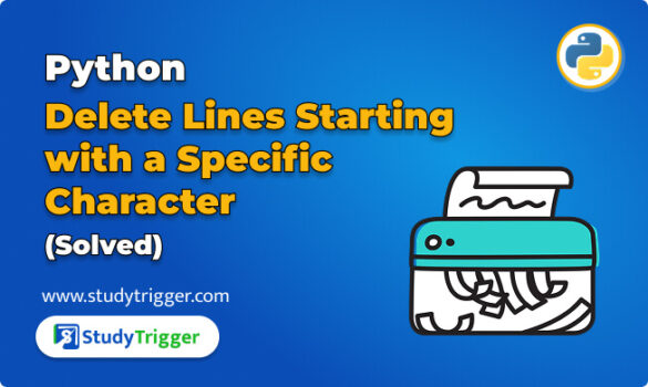 Python: Delete Lines Starting with a Specific Character (Solved ...