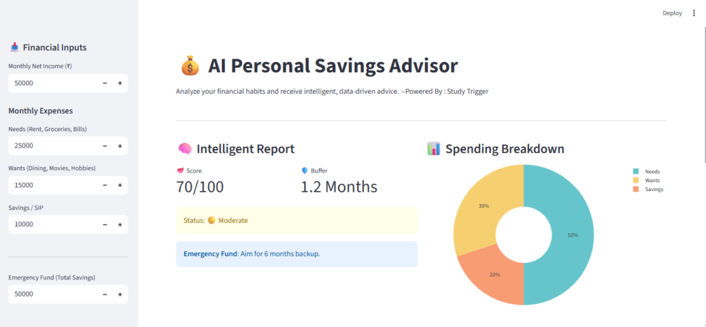 Build an AI Personal Saving Advisor in Python (Streamlit Project ...
